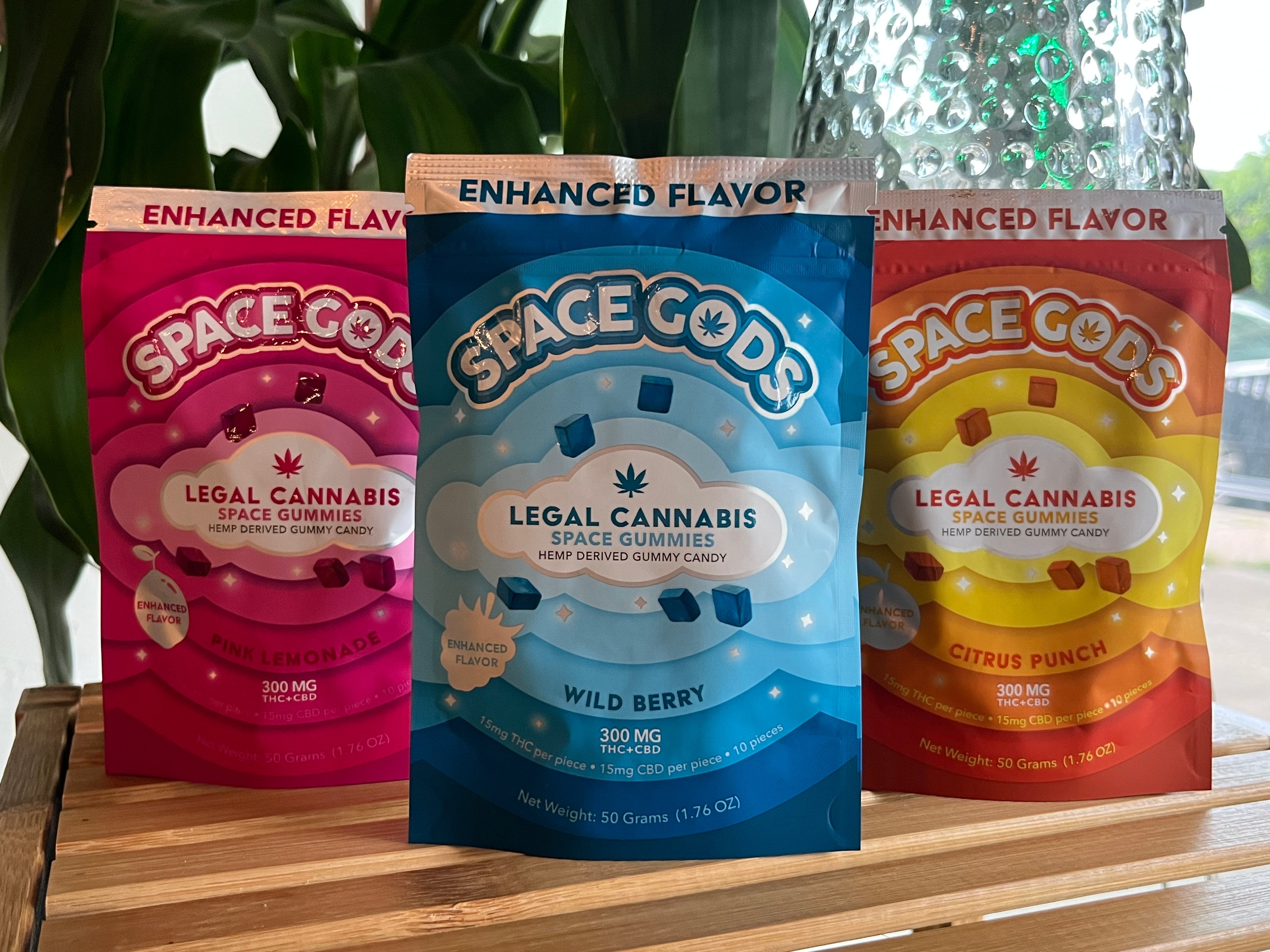 Space Gods 300mg Gummies | Redhead Hemp